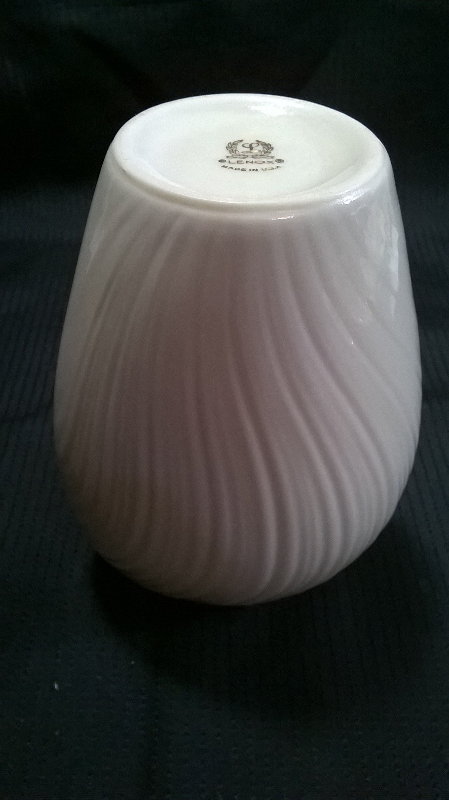 Vintage Lovely LENOX Small Mirage Ribbed Ivory White - Etsy UK