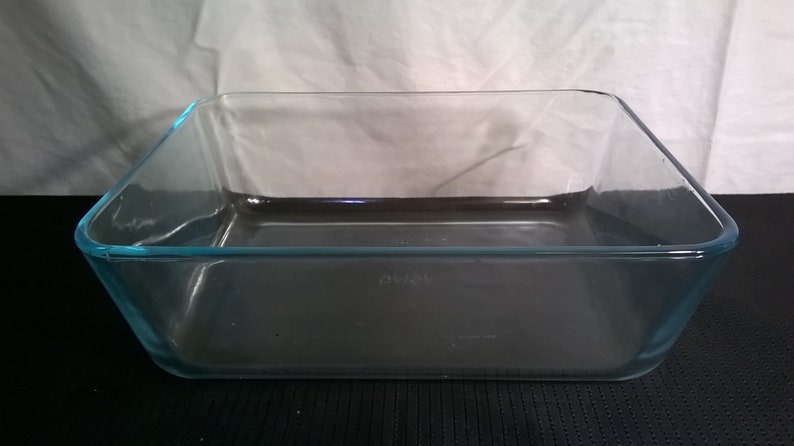 Vintage PYREX 7212 Clear Blue Glass Casserole Dish - Etsy