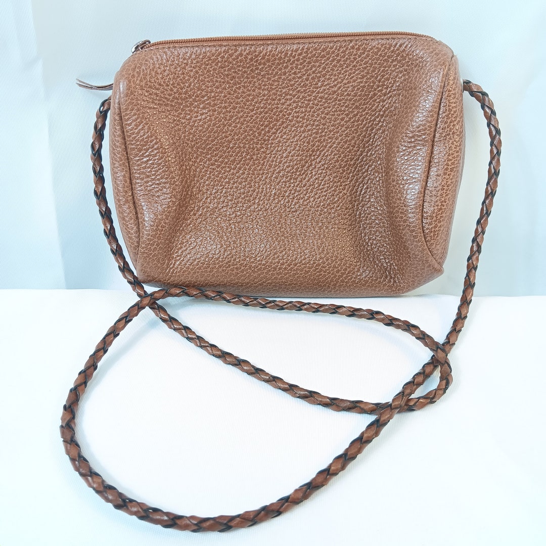 Bellini Brown Leather Womens Crossbody Bag Adjustable Shoulder Purse ...