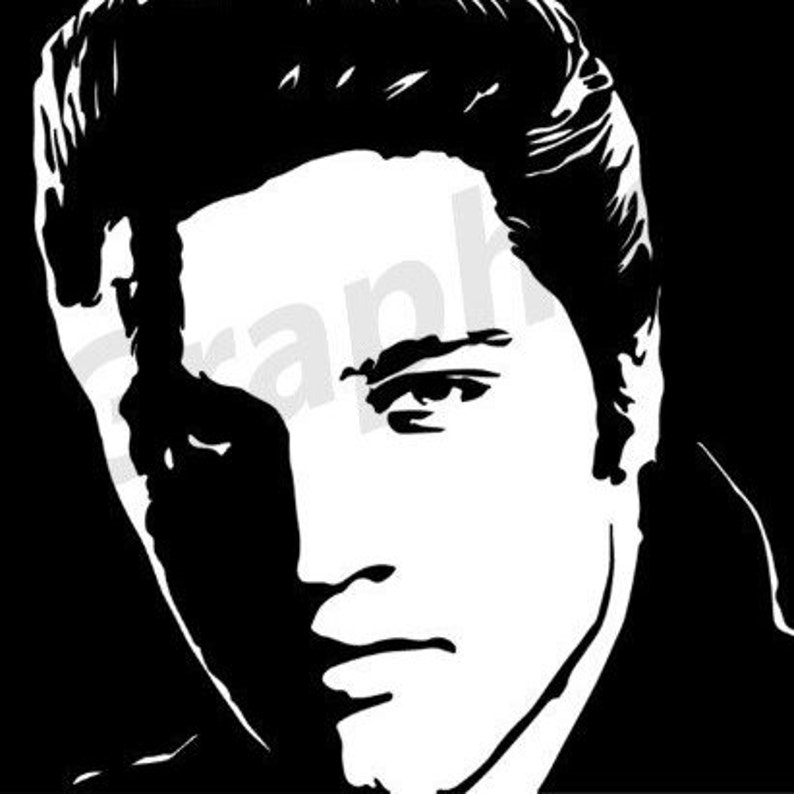 Elvis Svg File Elvis Clipart Svg File Cricut Cut Files Etsy