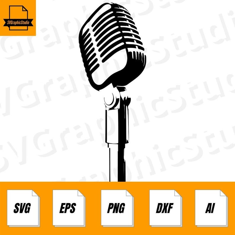 Micrófono SVG archivo, Clipart de micrófono, archivo SVG, cricut ...
