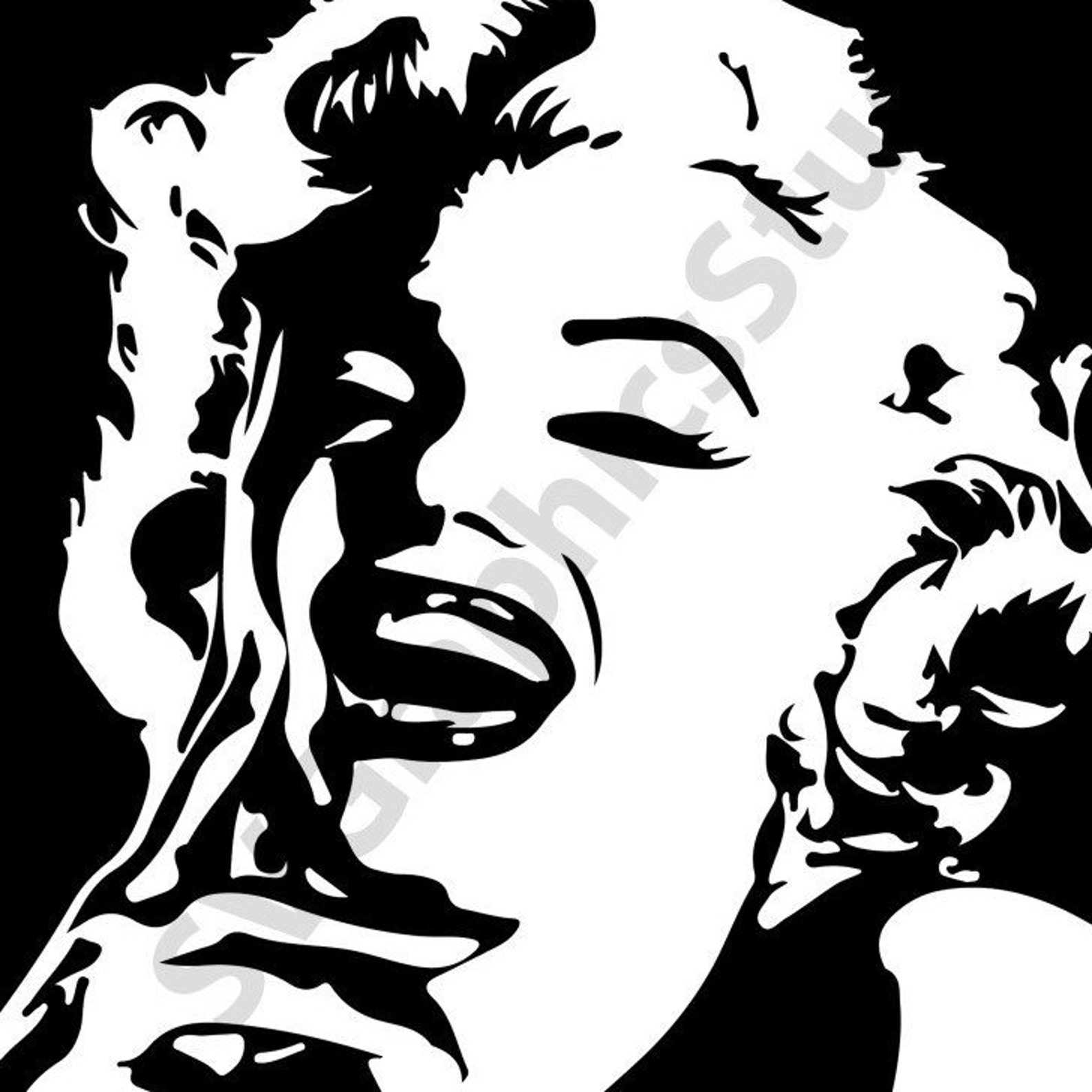 Marilyn Monroe SVG File, Marilyn Monroe Clipart, SVG File, Cricut Cut ...
