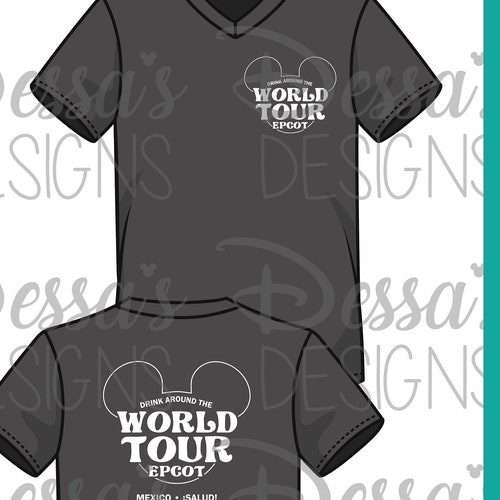 World Tour Band Tshirt DIY Design Svg-png-pdf-dxf - Etsy