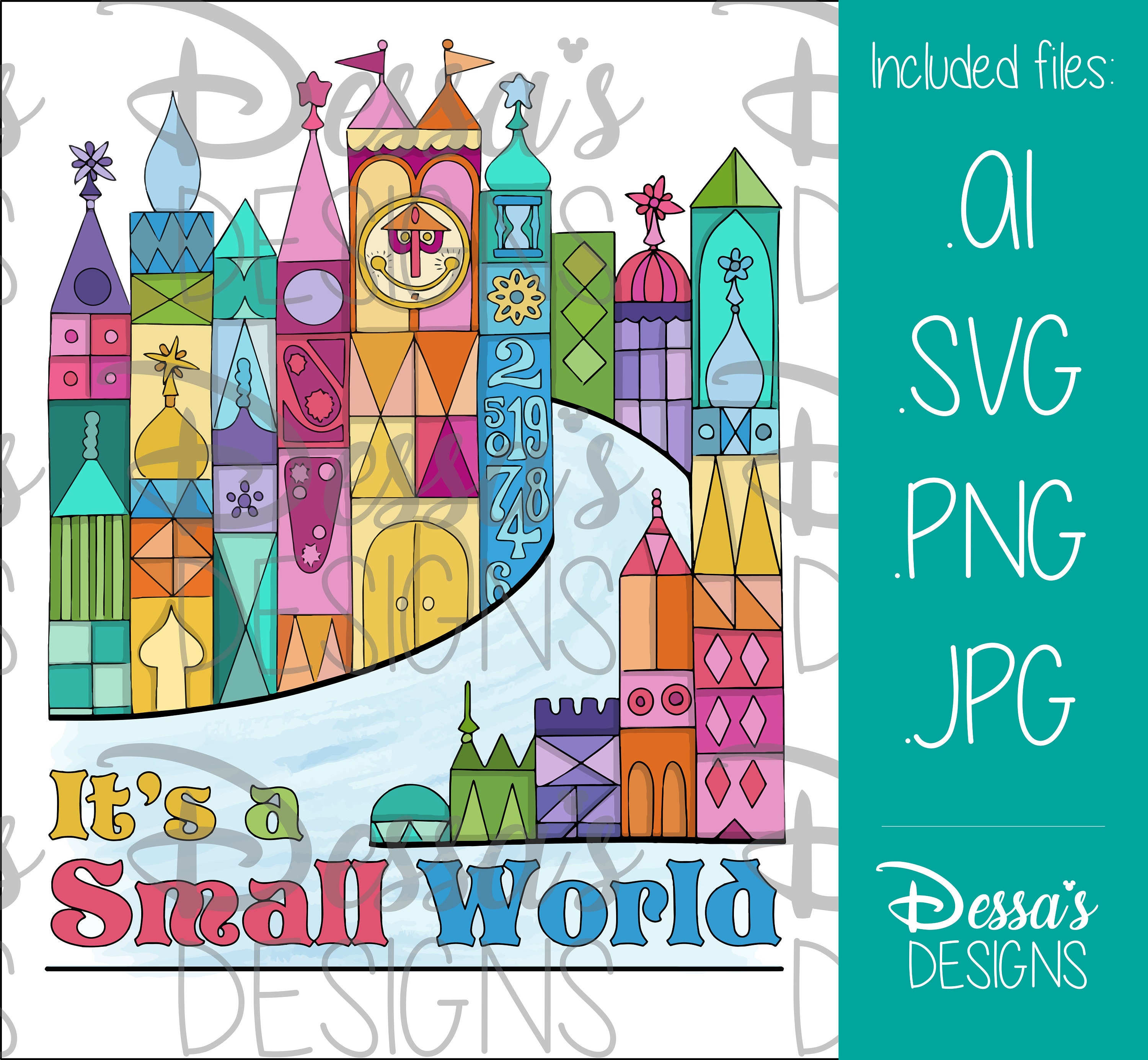 Small World - Vector and Sublimation Design - Etsy