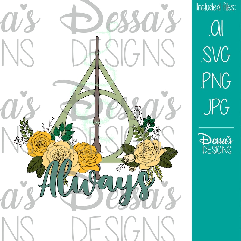 Deathly Hallows Svg - Etsy