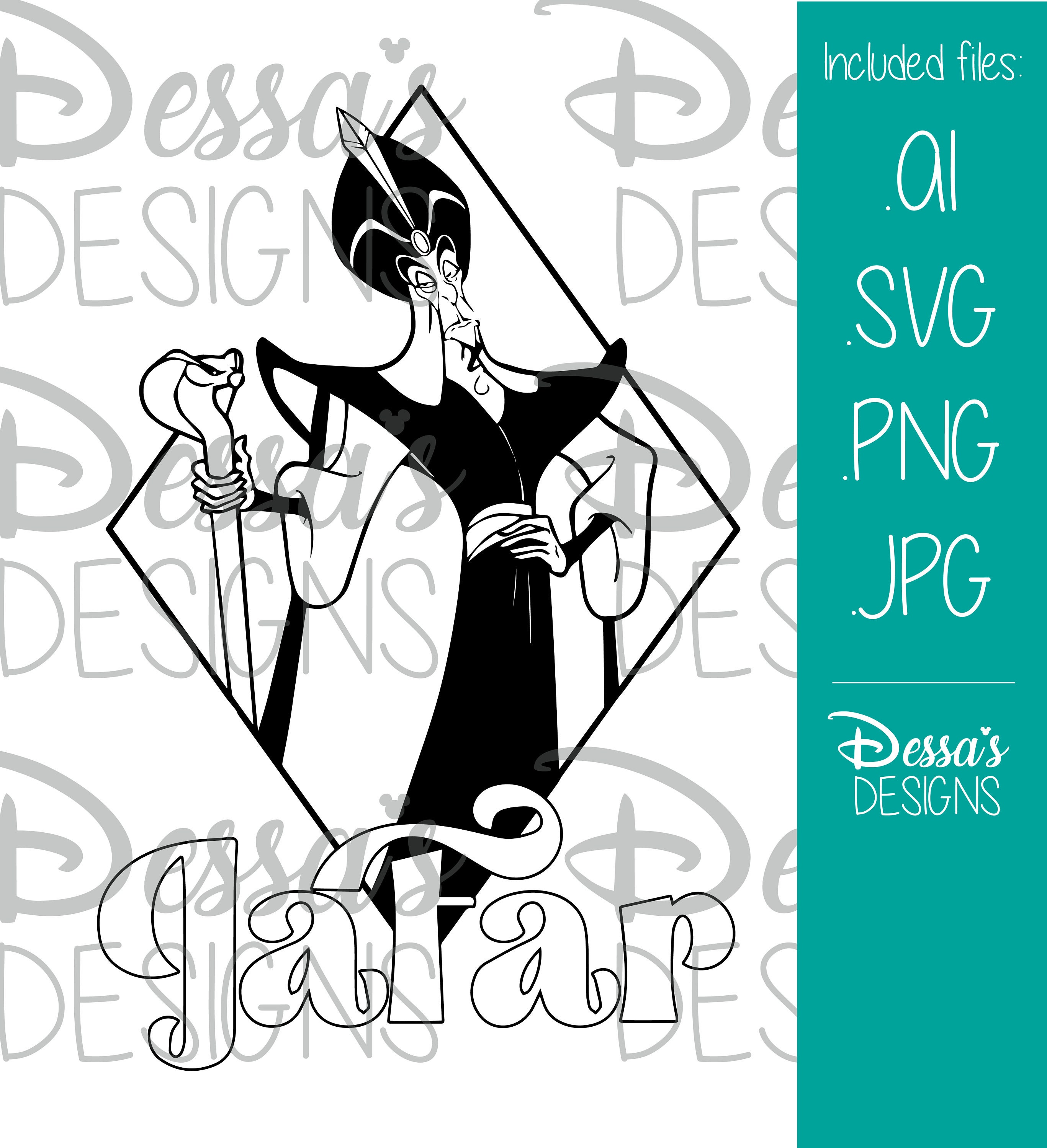 Villain Jafar Sublimation and Vector Design - Etsy
