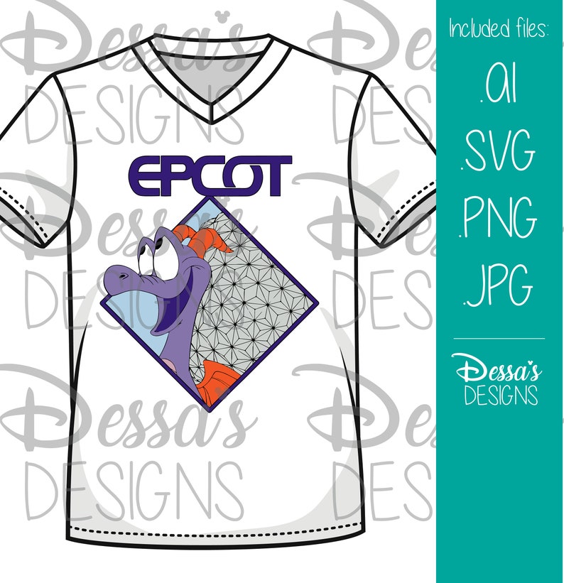 Figment Epcot Design - Vector and Sublimation Design - Etsy