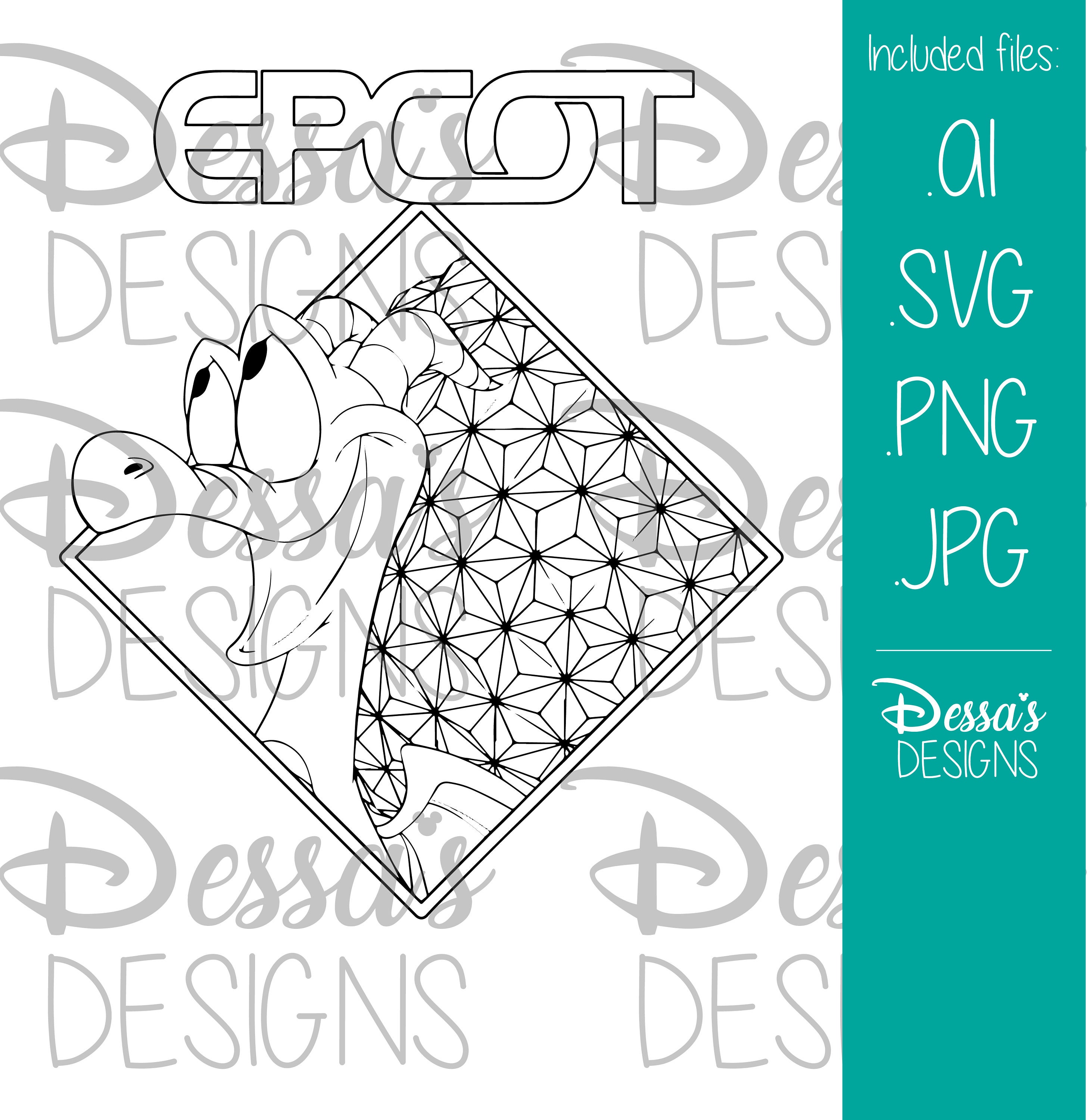 Figment Epcot Design - Vector and Sublimation Design - Etsy