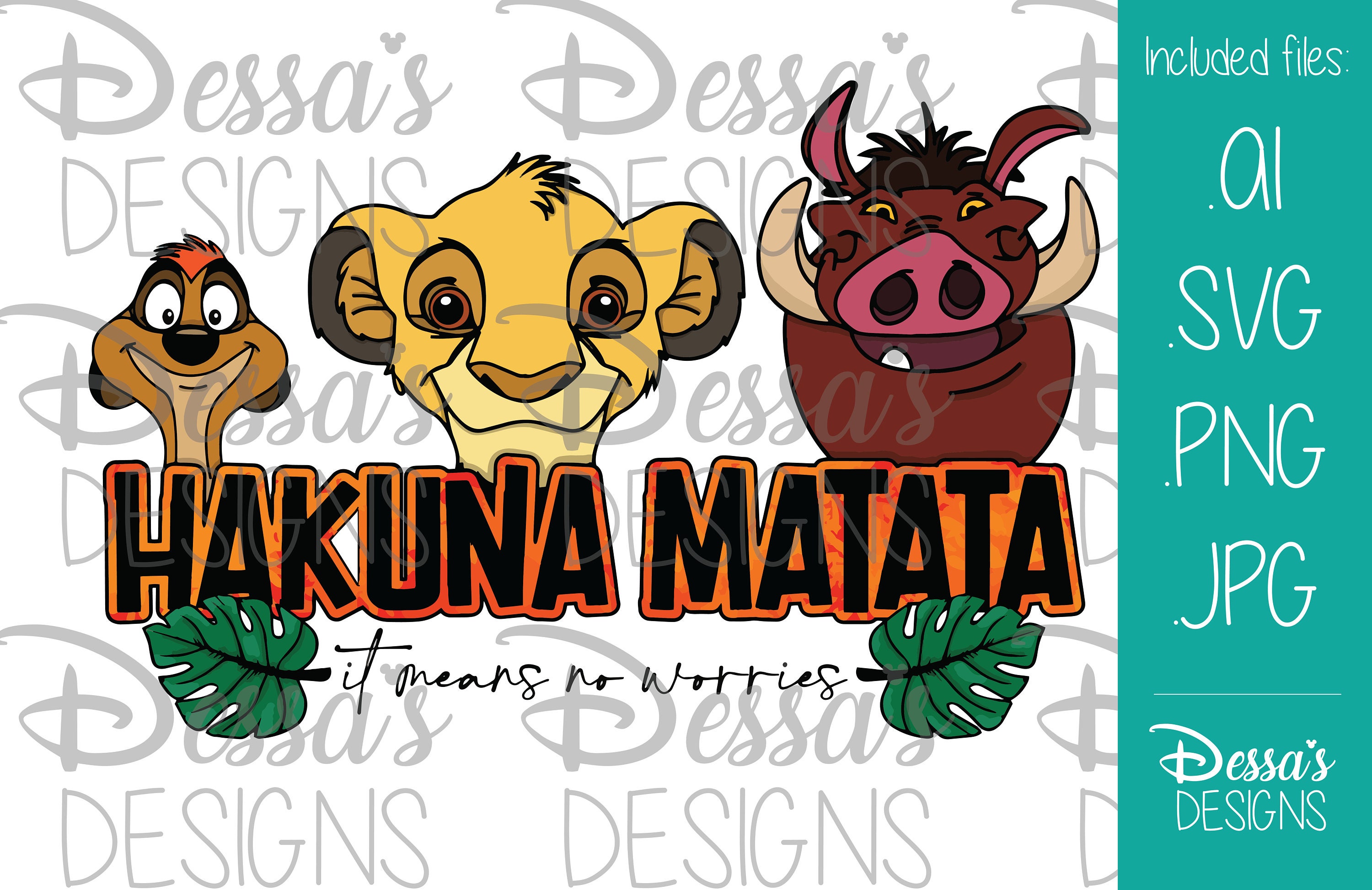 Hakuna Matata Sublimation and Vector Design - Etsy