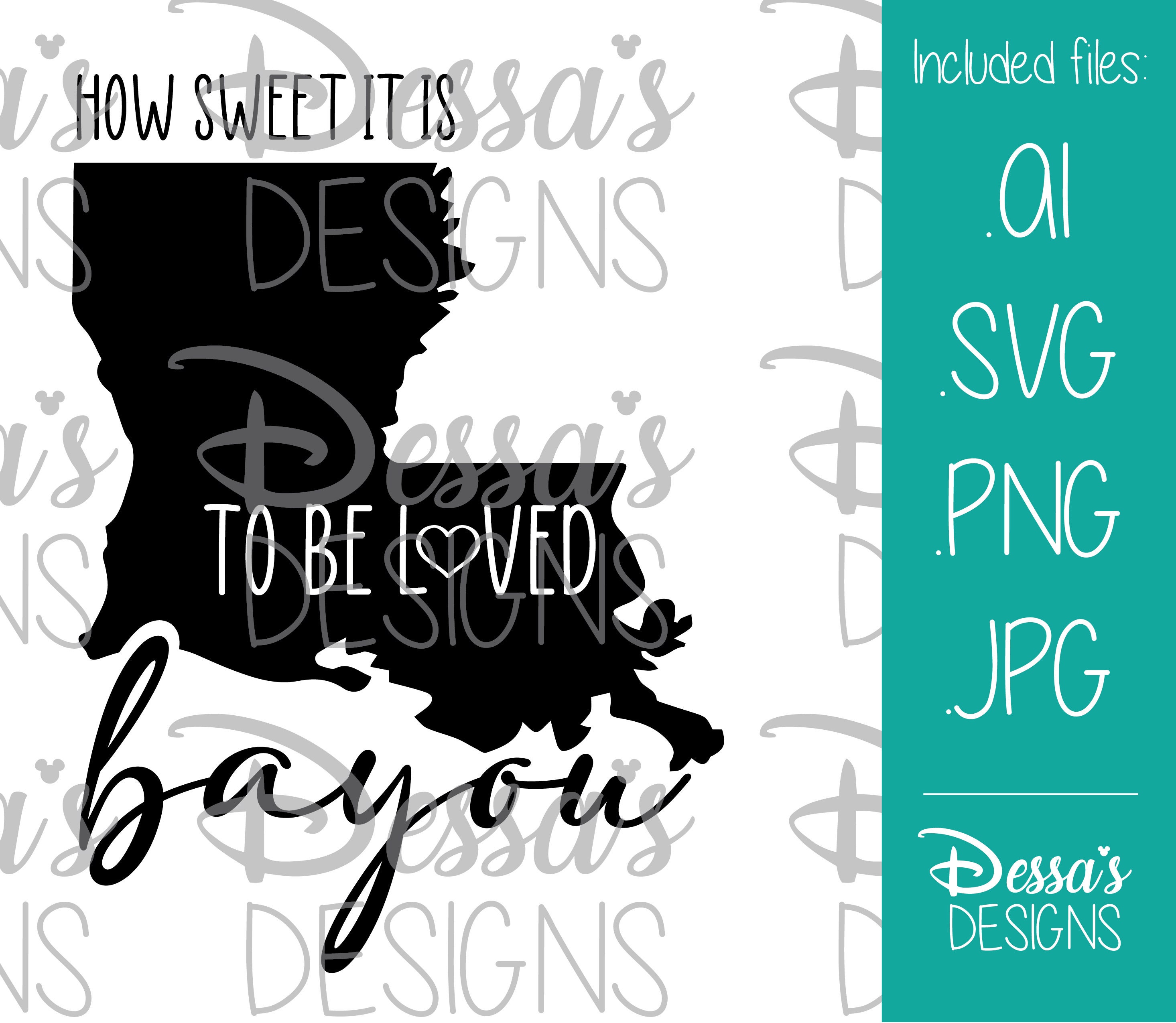 To Be Loved Bayou - Vector Design - Etsy