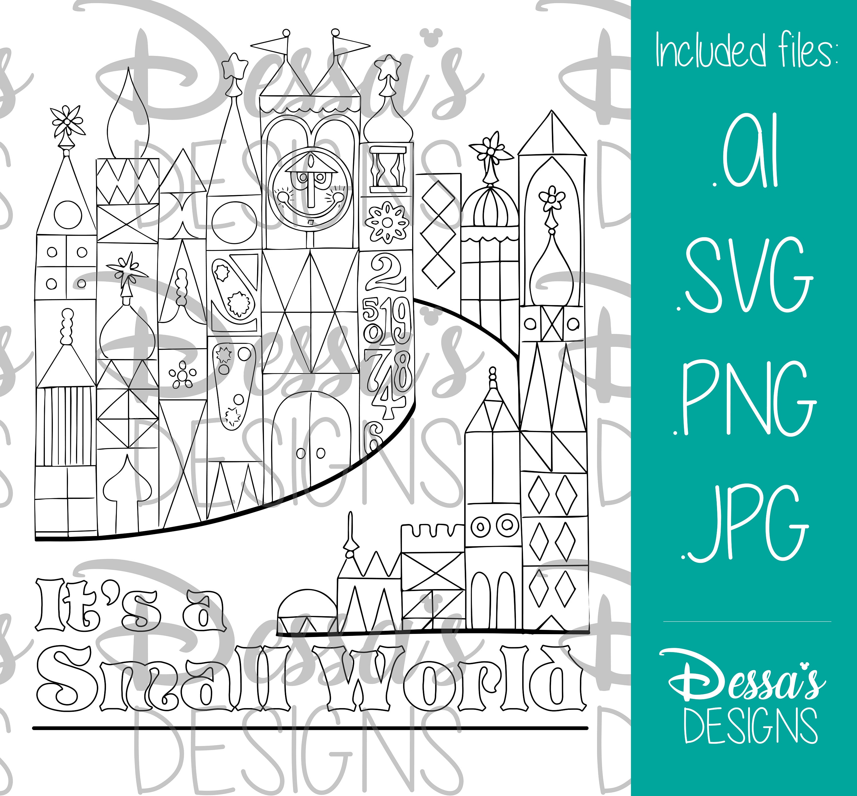 Small World - Vector and Sublimation Design - Etsy