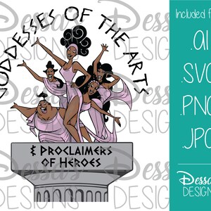 The Muses Vector and Sublimation Design - Etsy