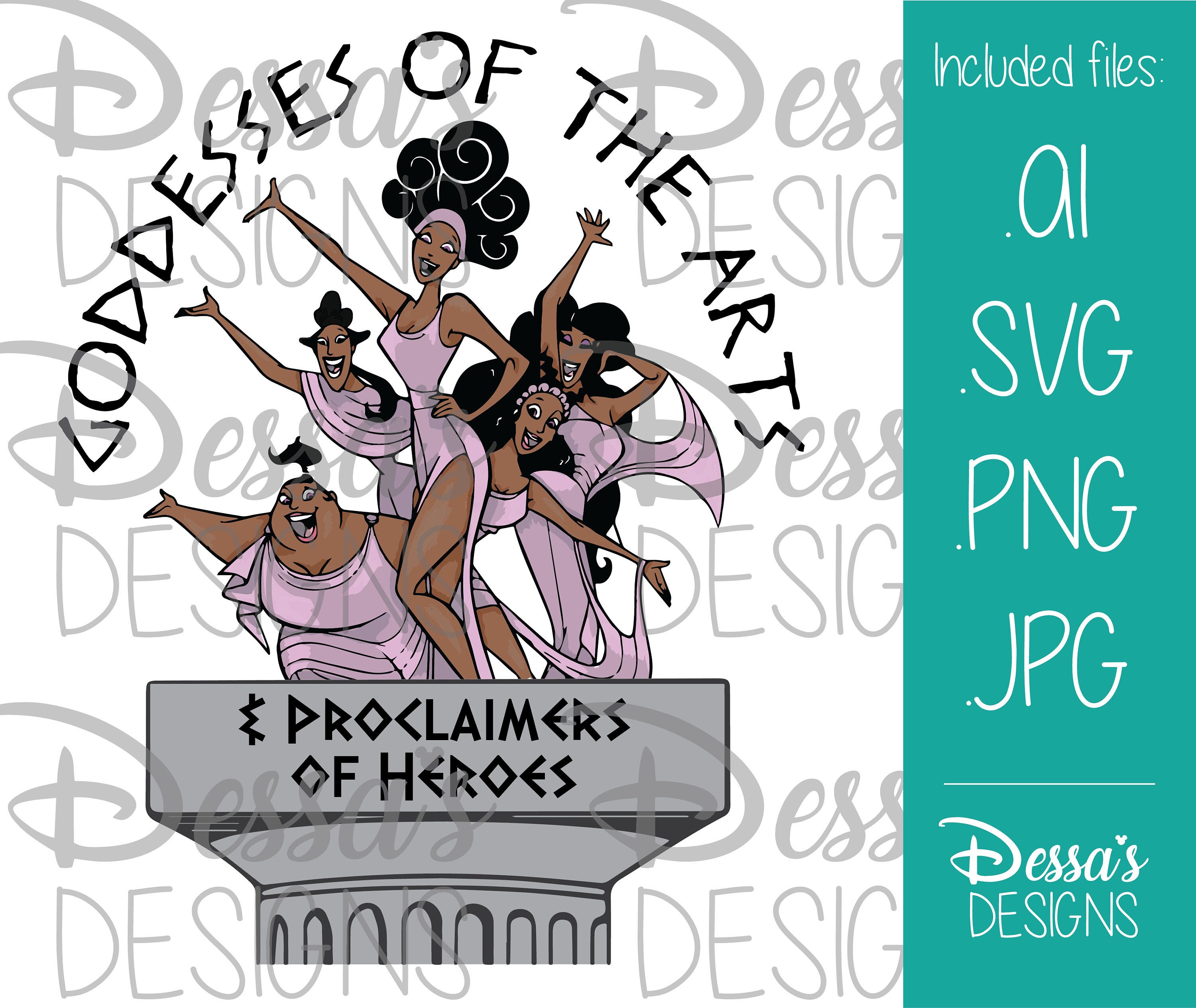 The Muses Vector and Sublimation Design - Etsy