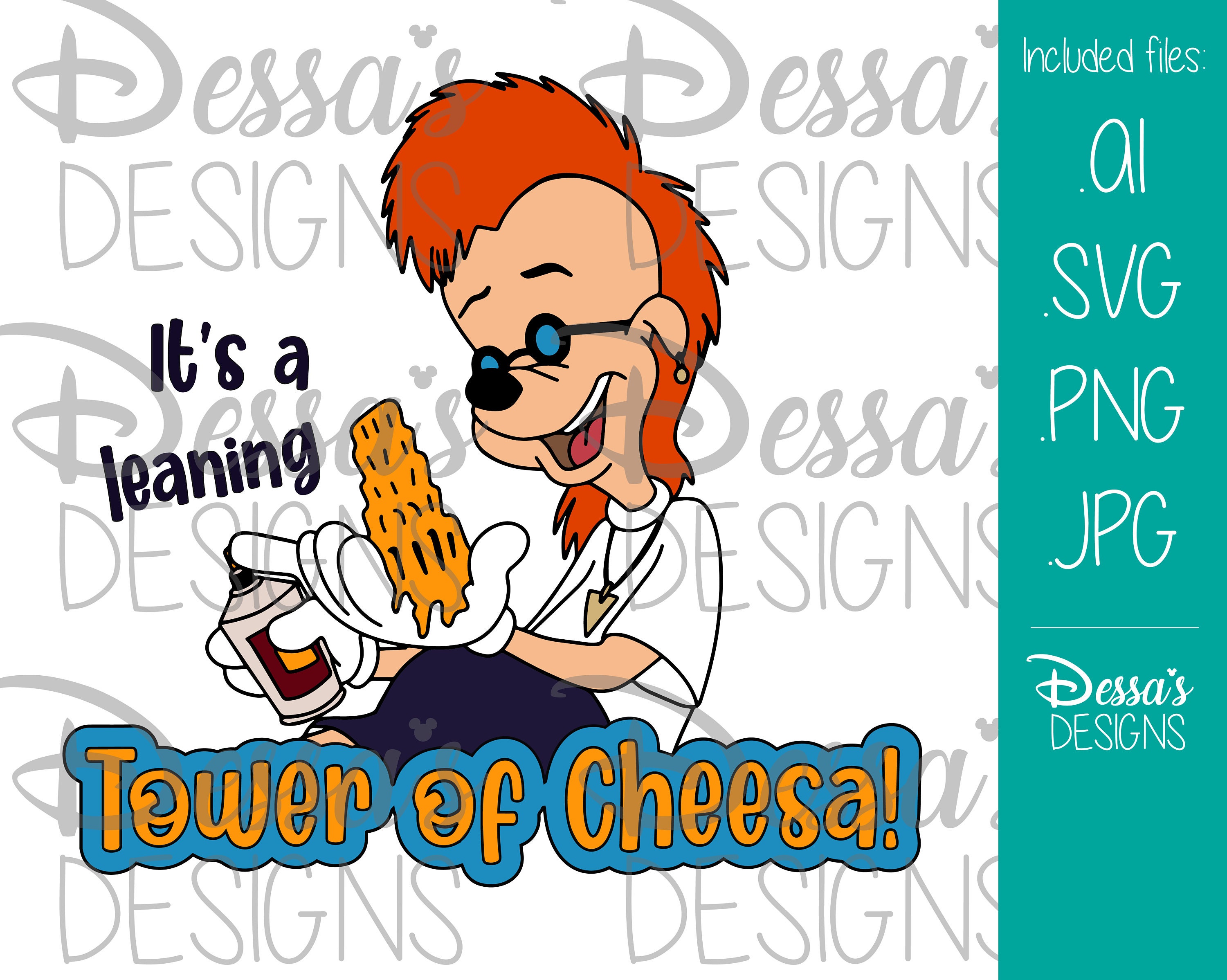 Tower of Cheese Vector and Sublimation Design - Etsy