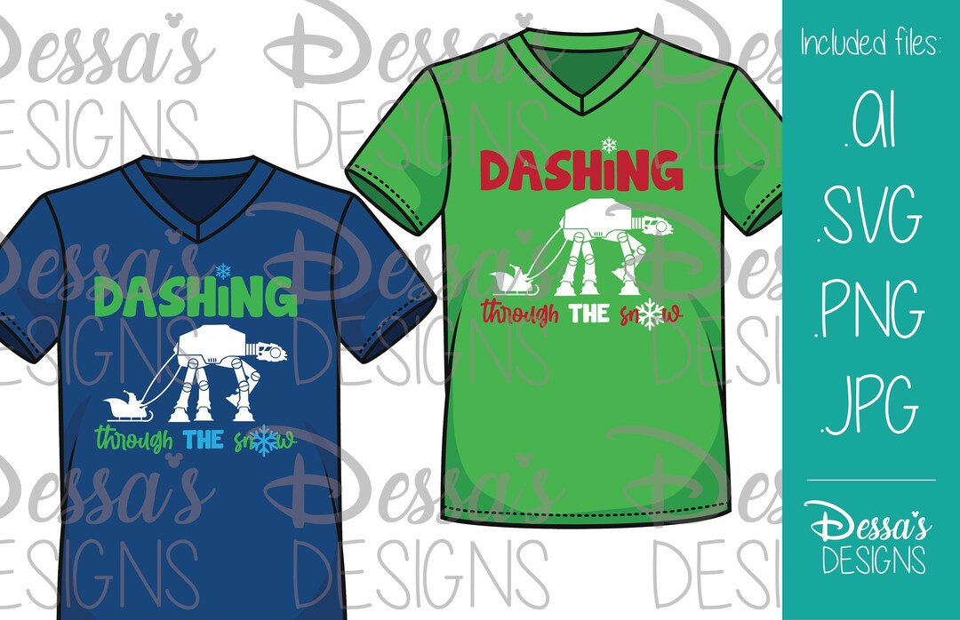 Star Wars - Atat Dashing Through the Snow - Vector Design - Etsy