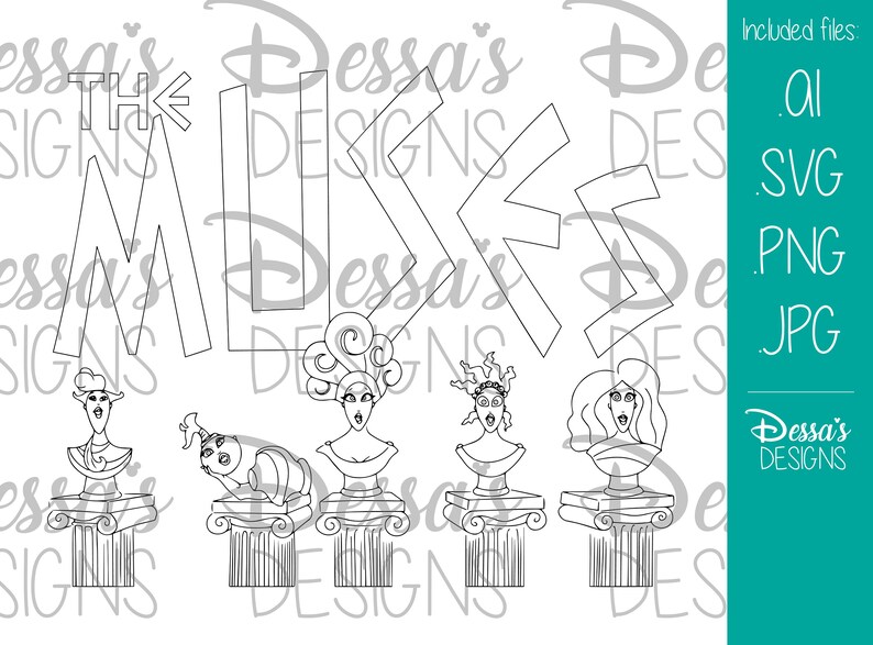 The Muses Vector and Sublimation Design - Etsy