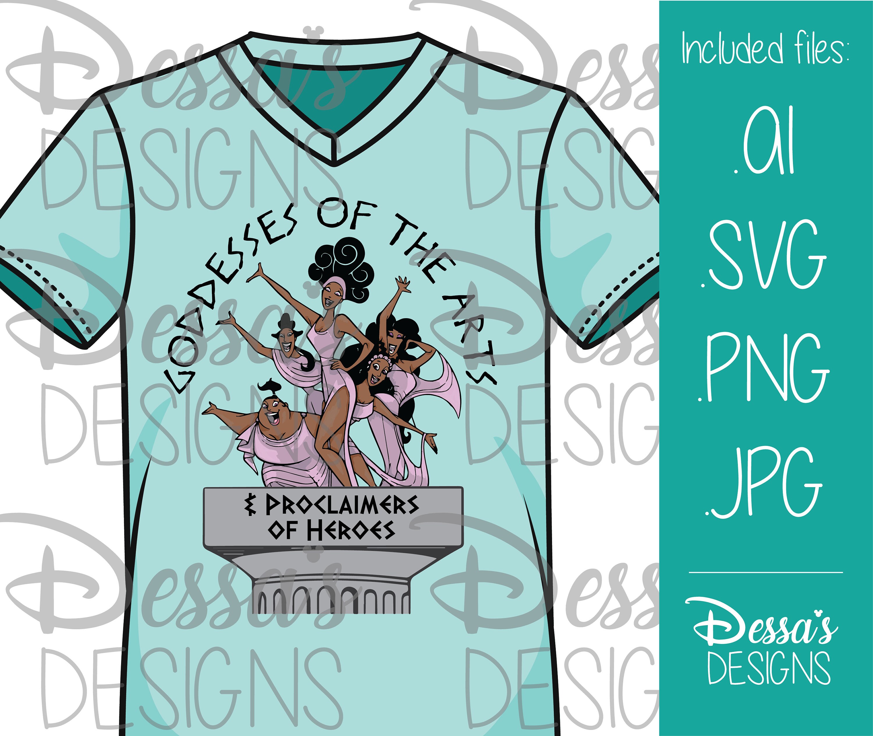 The Muses Vector and Sublimation Design - Etsy