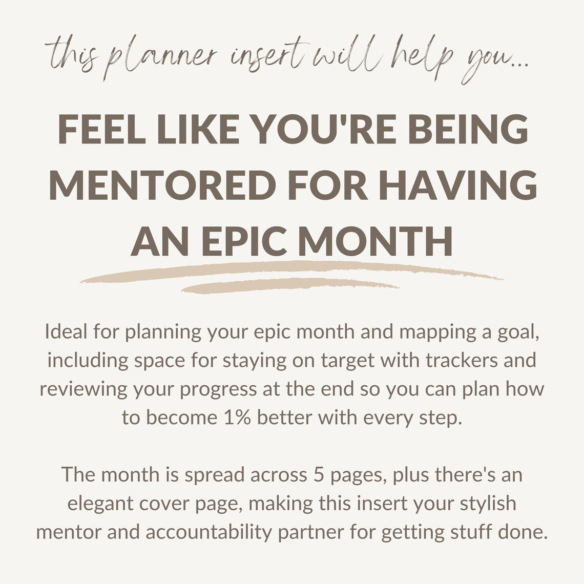 Elegant 2024 Epic Monthly A5 Printable Planner Insert 1 Month - Etsy