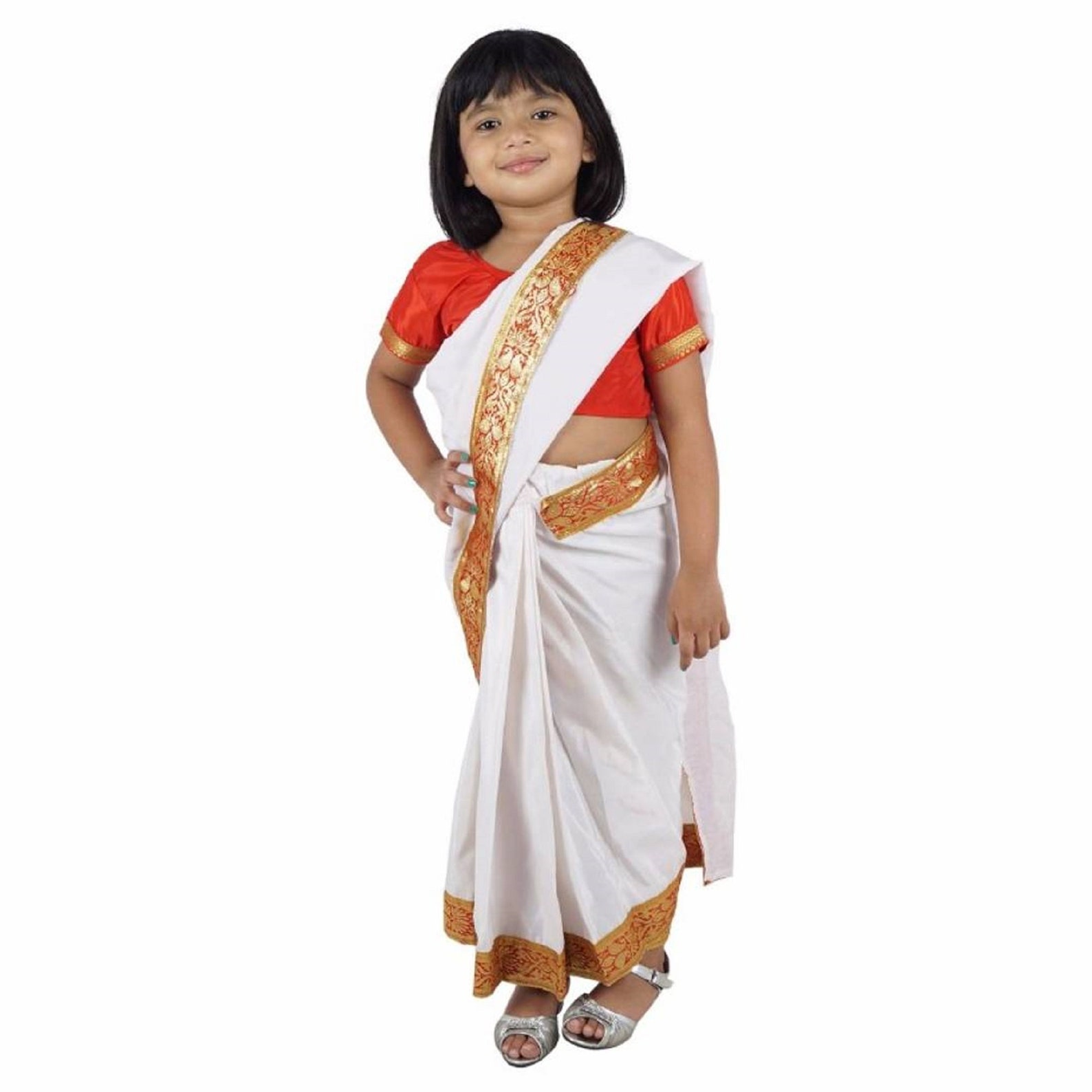 Kids Fancy Stitched Saree With Blouse Kids Indian saree | Etsy