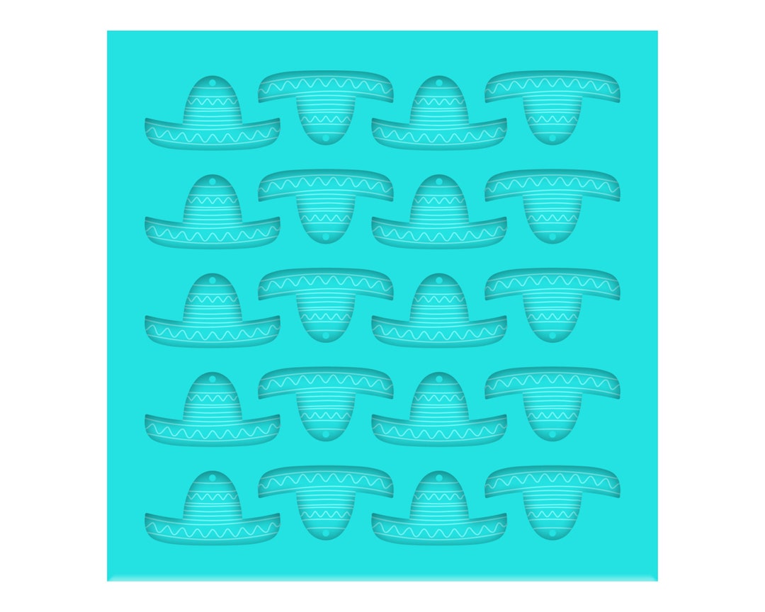 Buy Sombrero Dangle Earring Mold, Cinco De Mayo Silicone Mold ...