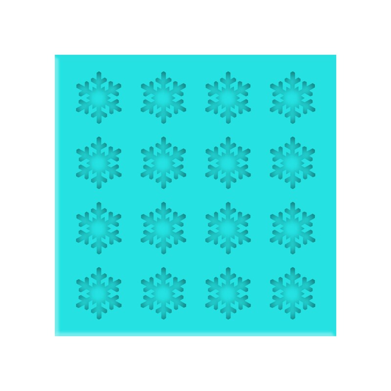 Silicone Snowflake Charm - Etsy