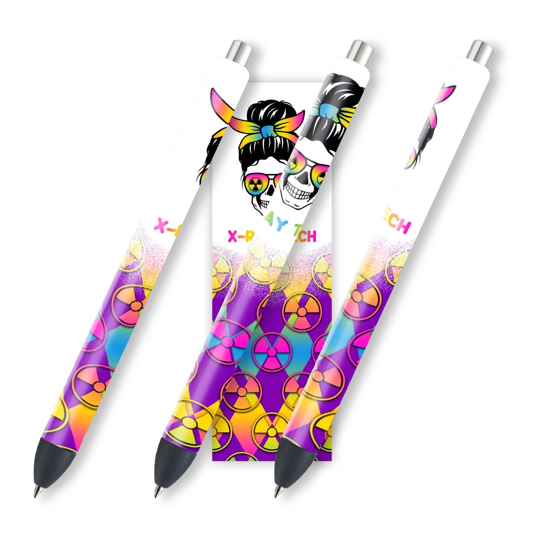Xray Tech Pen Wrap | Medical Glitter Pen Wrap Design | Waterslide Pen ...