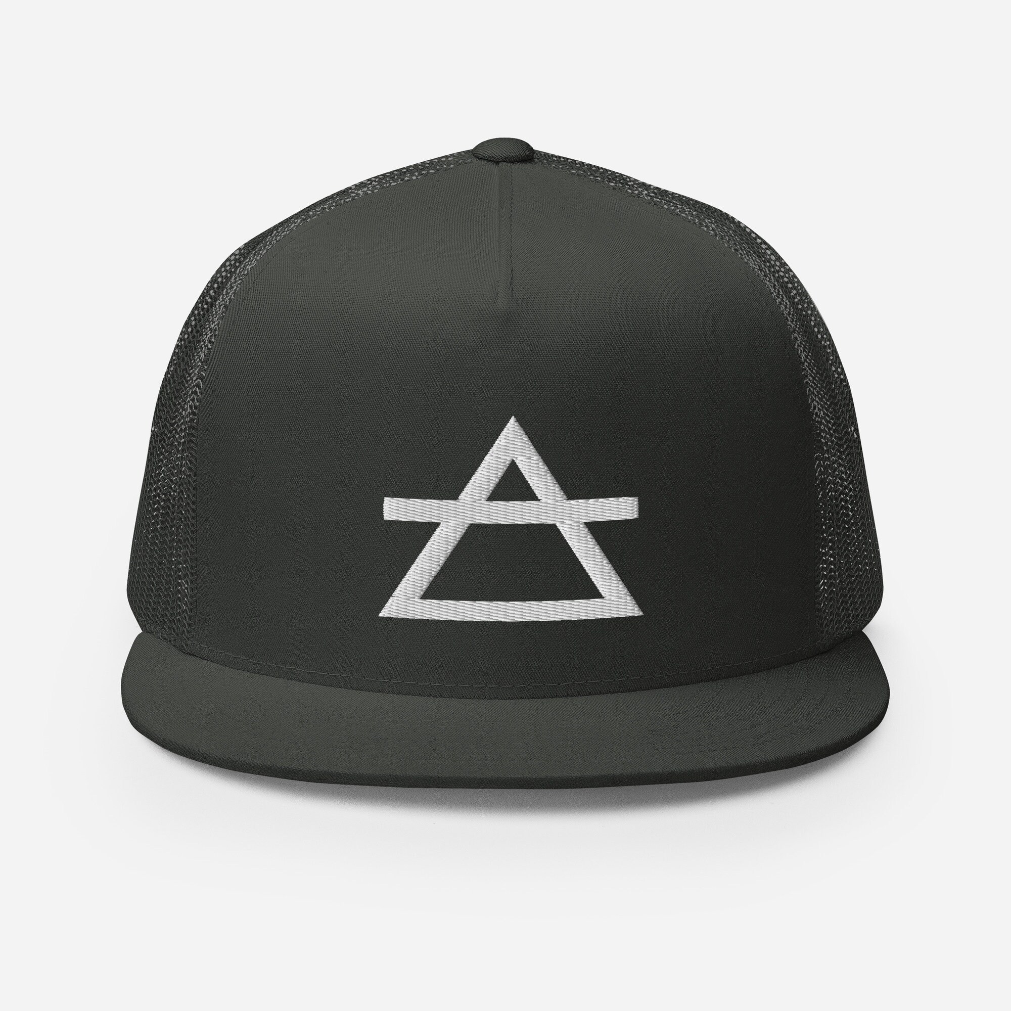 Transcend Hat, Alchemy Symbol Hat, Embroidered Hat, Trucker Hat, Mesh ...