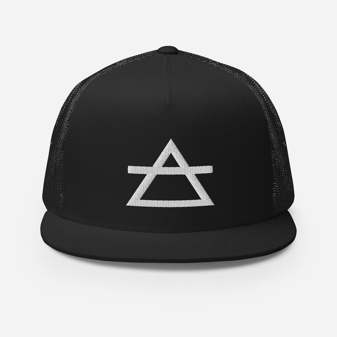 Transcend Hat, Alchemy Symbol Hat, Embroidered Hat, Trucker Hat, Mesh ...