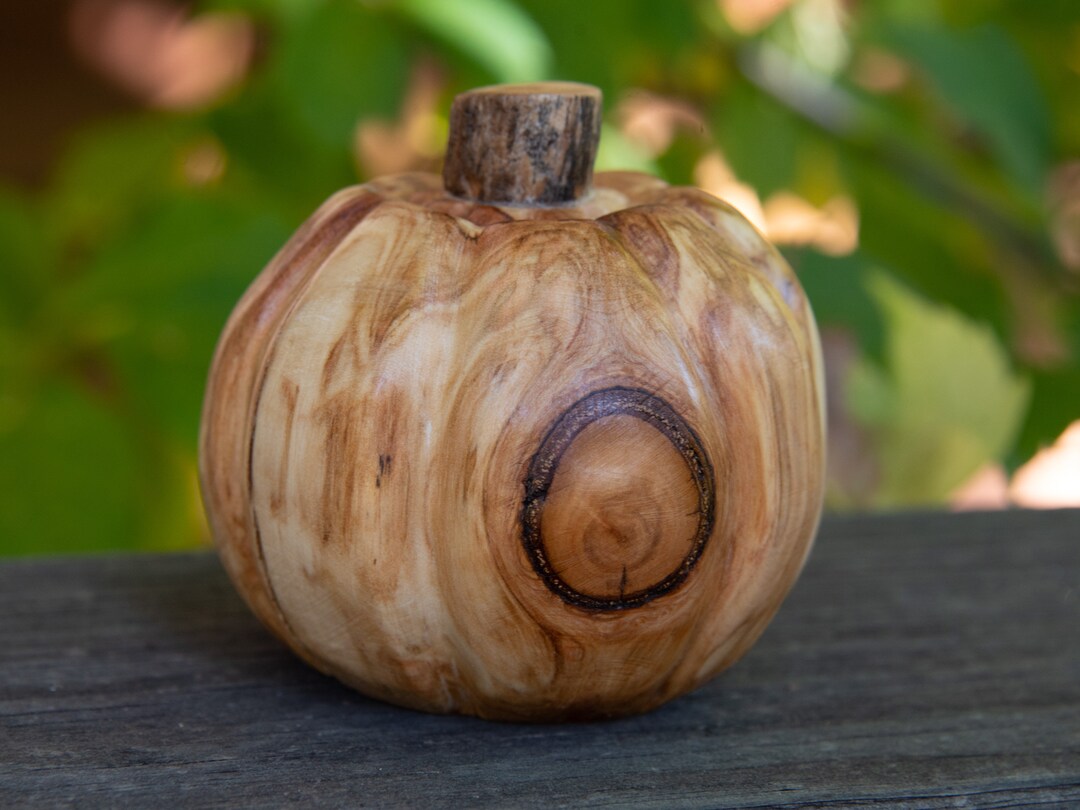 Pumpkin, Carved of Found Aspen Wood, Measures About 3.5 Inches High - Etsy