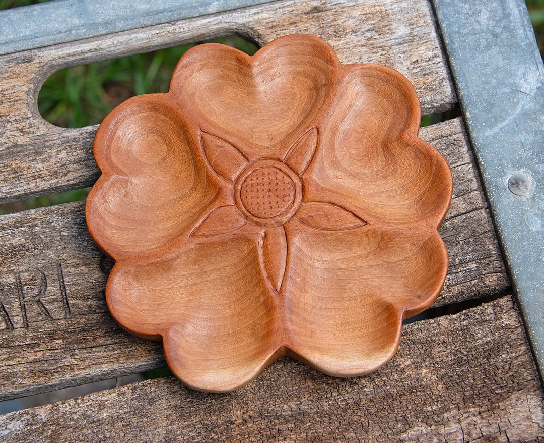 Ring Dish Carved in the Shape of a Cinquefoil Flower, Measures About 6 ...
