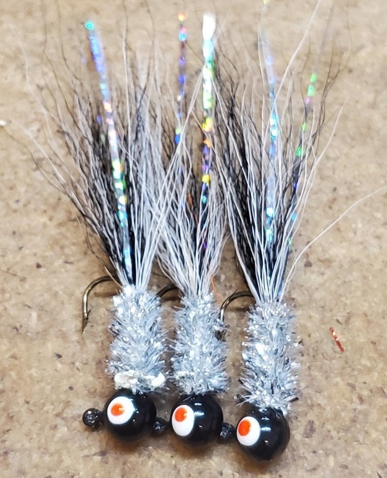 Scented Hand Tied Jigs Crappie, Walleye, or Pan Fish Jigs No Nibbles or ...