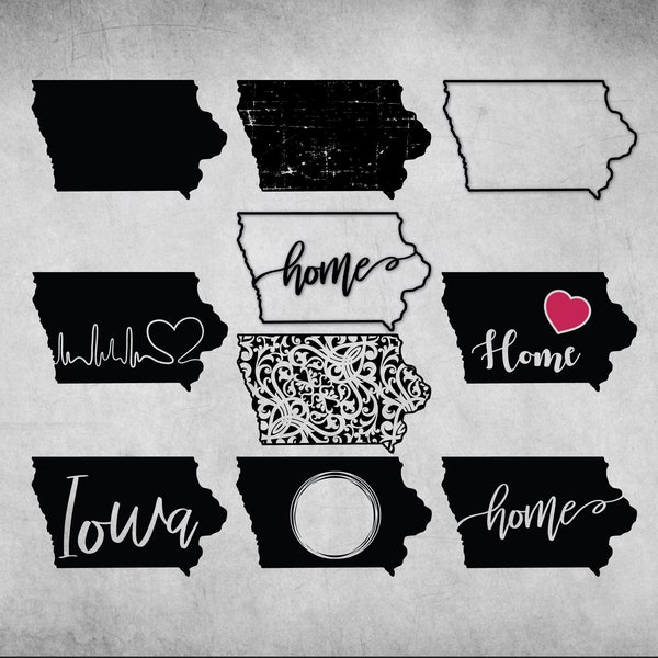 Iowa Svg - Etsy