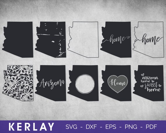 Arizona State SVG Bundle Arizona SVG Bundle Distressed - Etsy