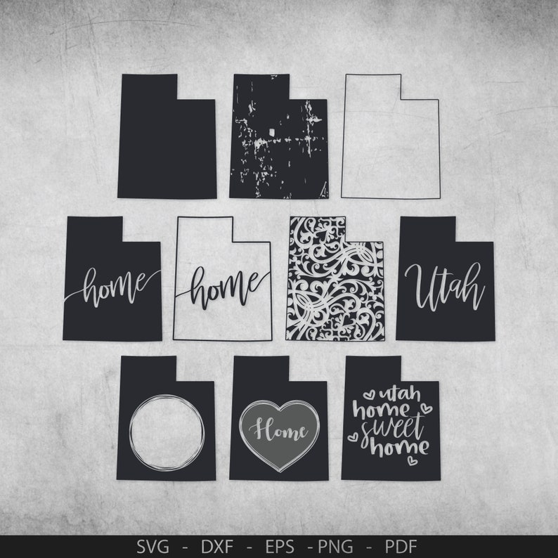 Utah State SVG Bundle Utah SVG Bundle Distressed Utah SVG | Etsy
