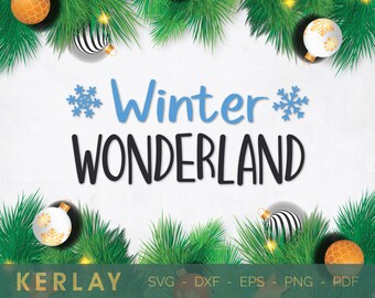 Winter Wonderland SVG DXF Png Eps Jpg Winter Christmas - Etsy