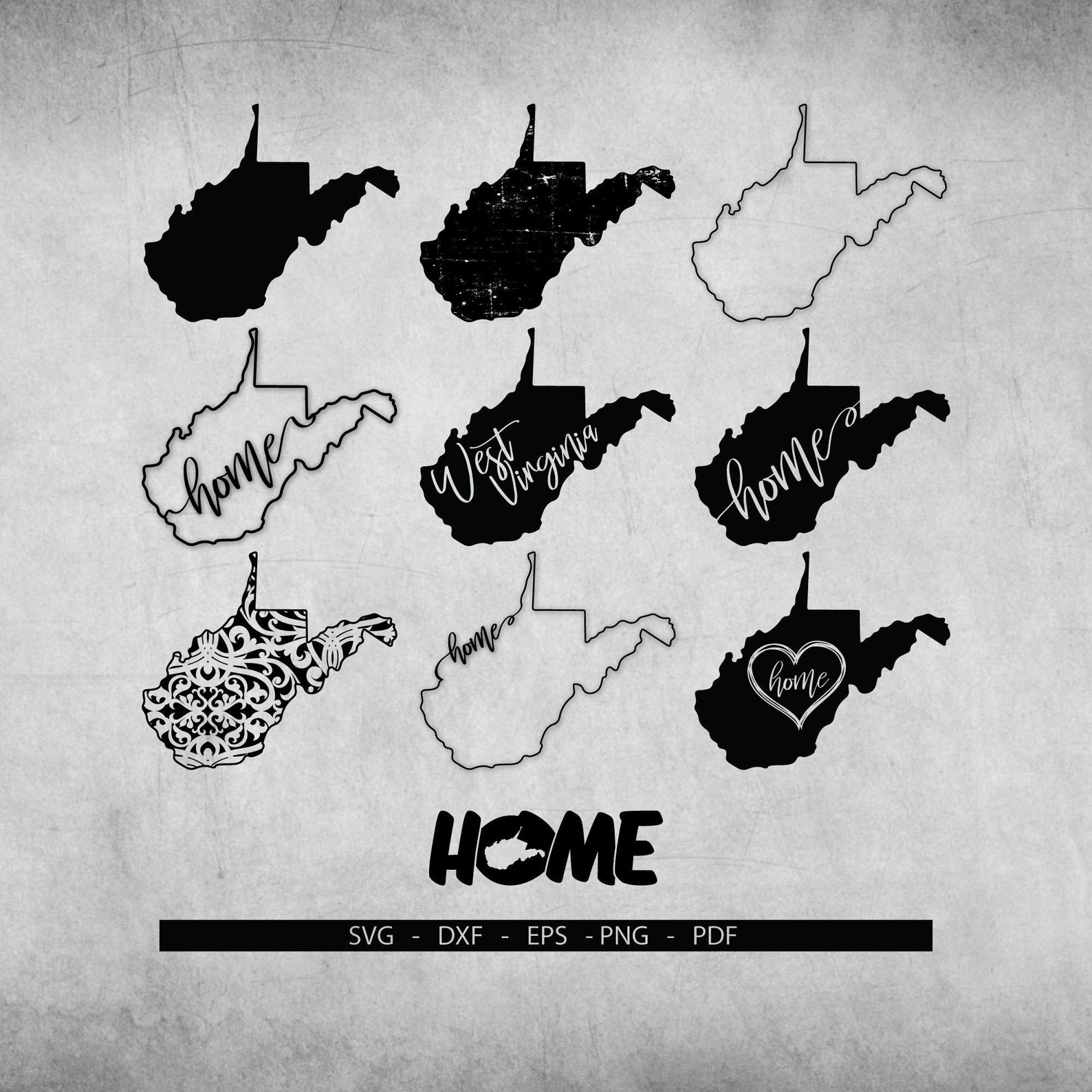 West Virginia State SVG Bundle West Virginia SVG Bundle - Etsy