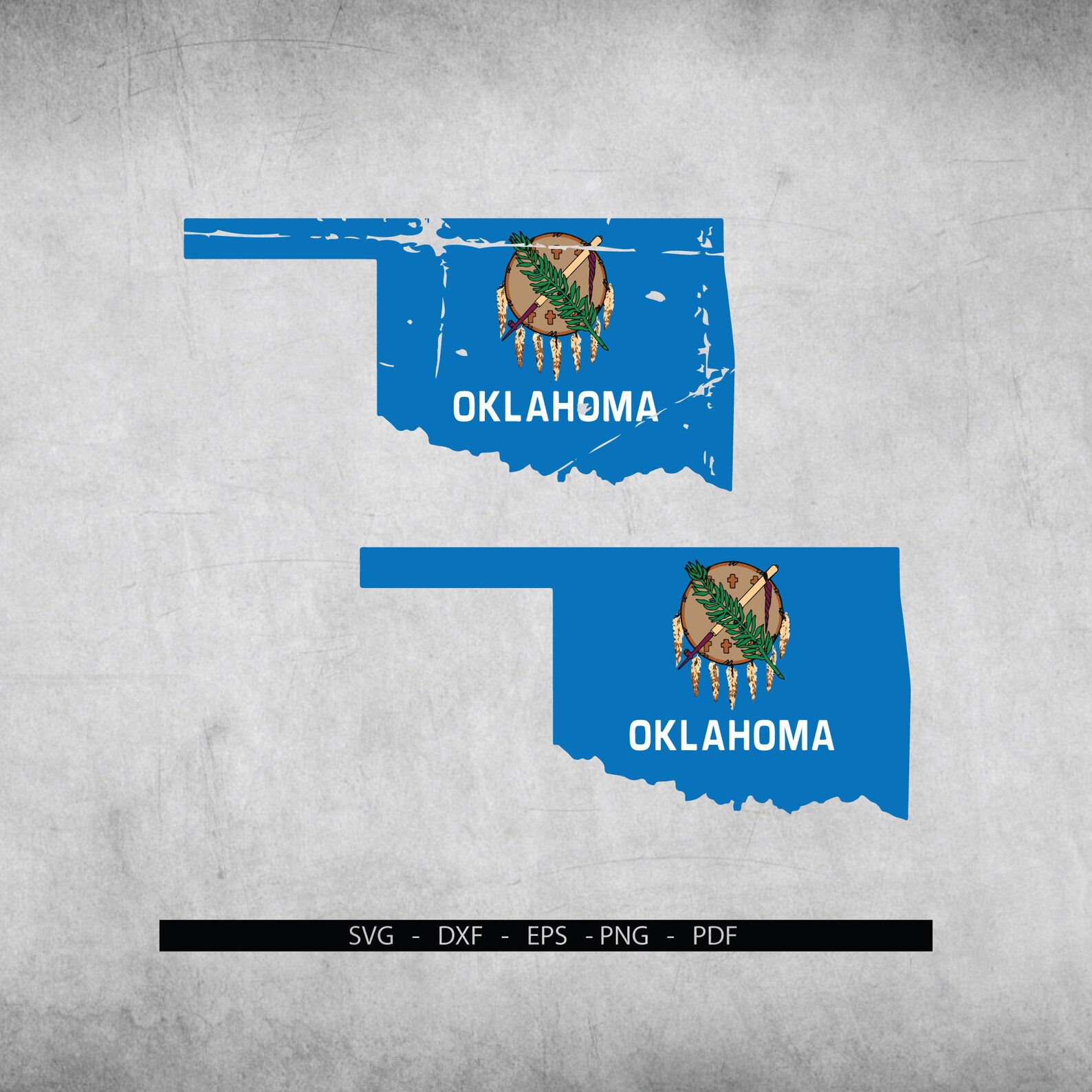 Oklahoma State SVG Bundle Oklahoma SVG Bundle Distressed - Etsy