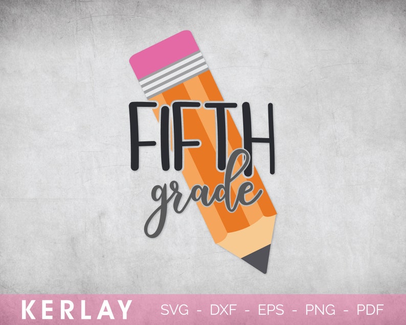 5th Grade SVG instant download commercial use printable | Etsy