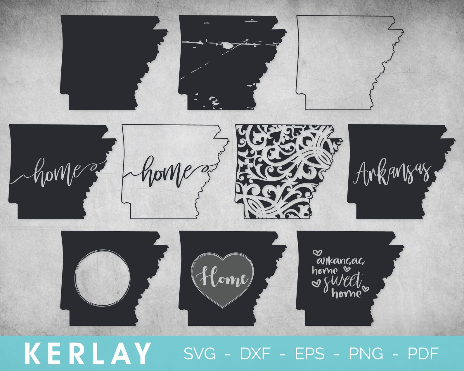 Arkansas State SVG Bundle Arkansas SVG Bundle Distressed - Etsy