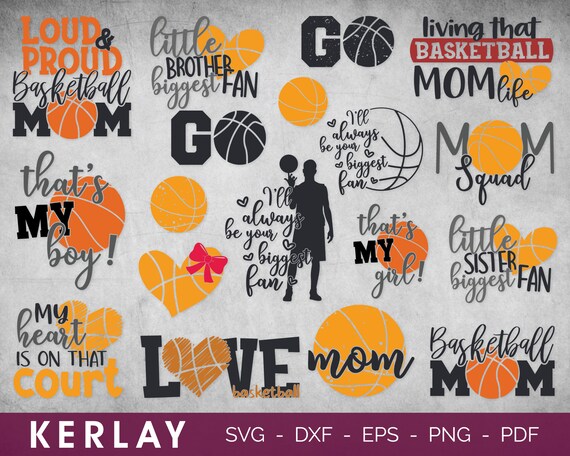 Basketball Bundle SVG 18 Designs Instant Download | Etsy