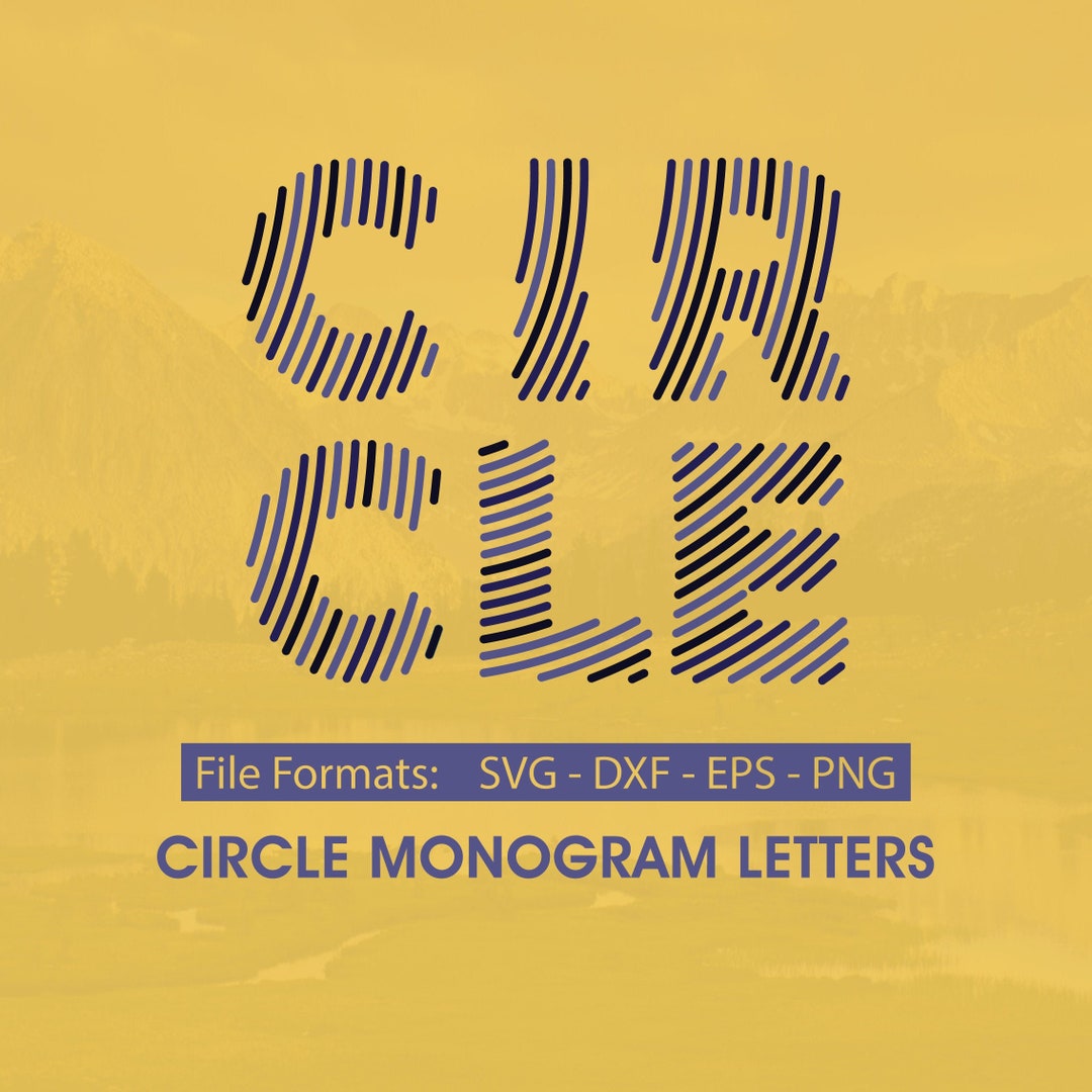 Circle Monogram Letters SVG, Monogram SVG, Monogram Font SVG, Letters ...