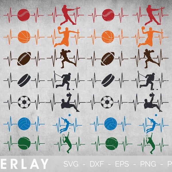 Basketball Heartbeat Svg - Etsy