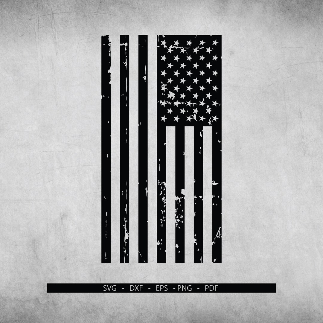 Distressed American Flag SVG, Fourth of July, Distressed Flag Svg, Usa ...