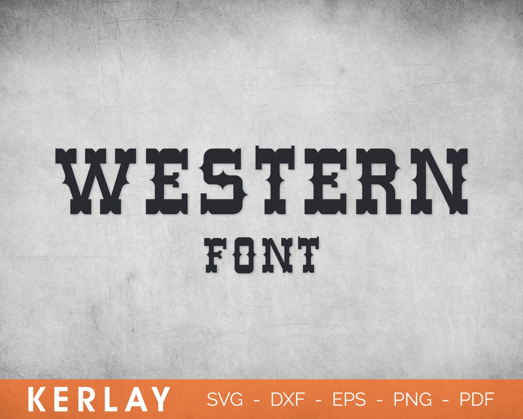 Western Font SVG, Western Alphabet, Cowboy Font, Western Letters Svg ...