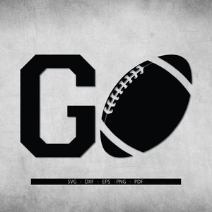Go Football SVG, Football SVG, Go Svg, Sports Svg, Distressed Go ...