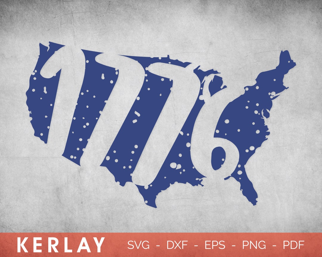 1776 SVG Instant Download Commercial Use Printable Vector Clip Art ...