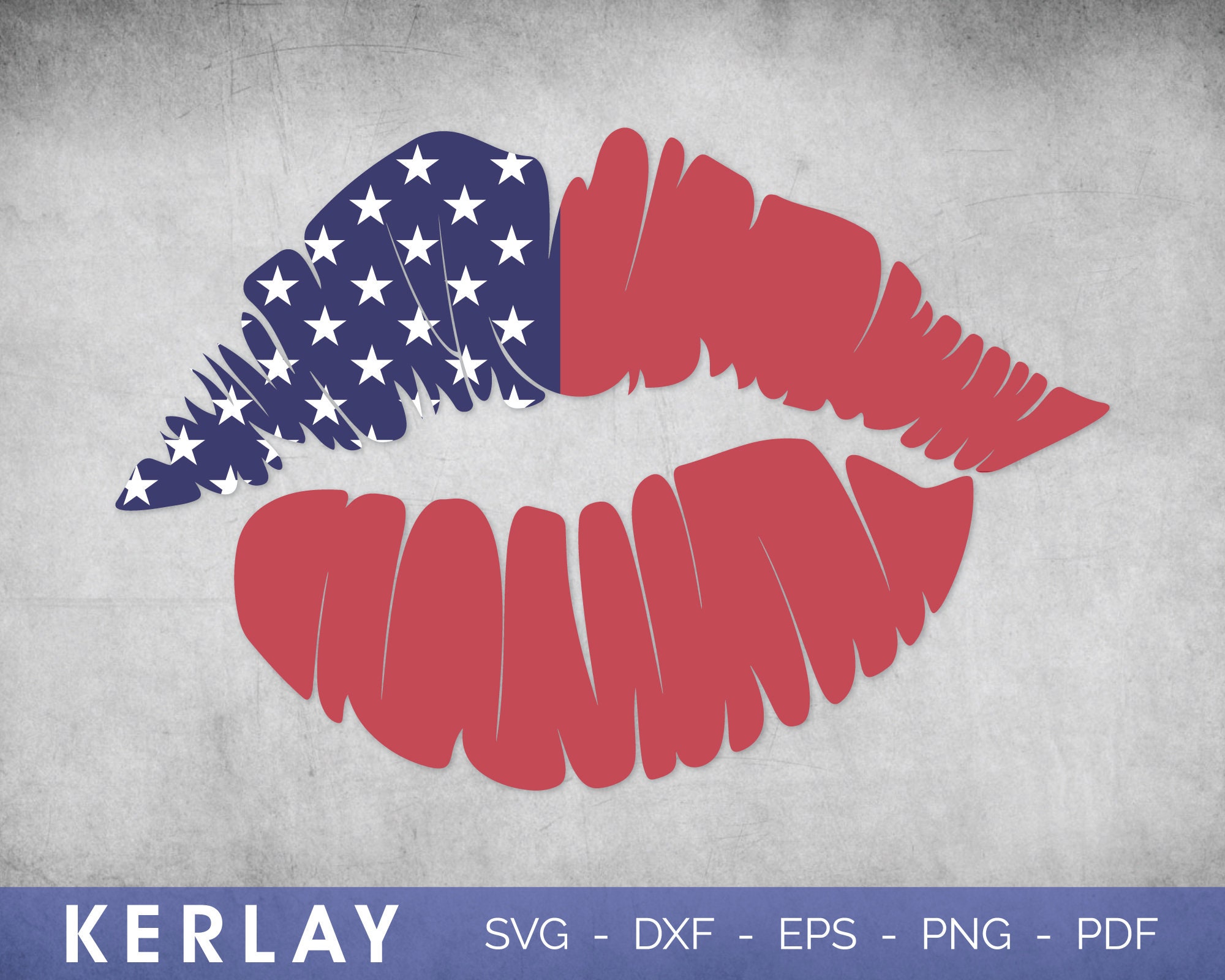 USA Lips SVG Instant Download Commercial Use Printable | Etsy