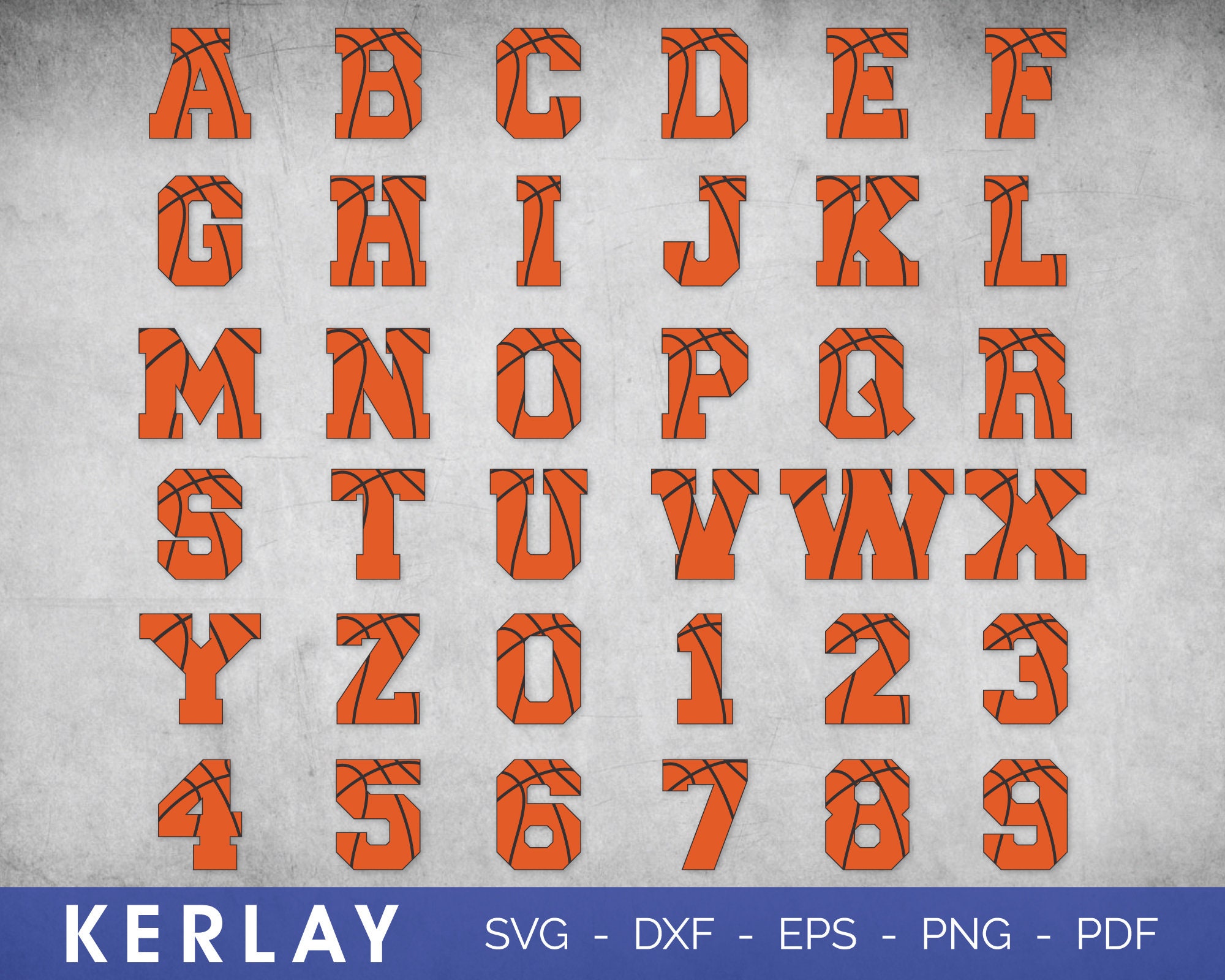 Basketball Font SVG Basketball Alphabet Basketball Font - Etsy