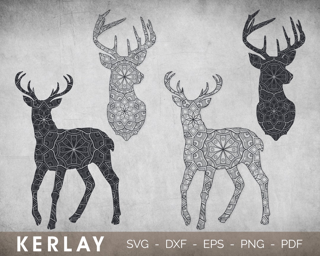 Zentangle Deer SVG Instant Download Commercial Use - Etsy