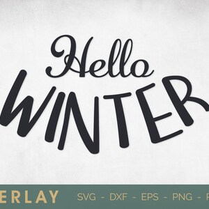 Hello Winter SVG Instant Download Commercial Use Printable Vector Clip ...